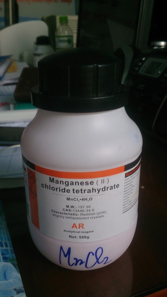 Manganese chloride (AR) MnCl2.4H2O - Vật Tư KHKT Bách Khoa