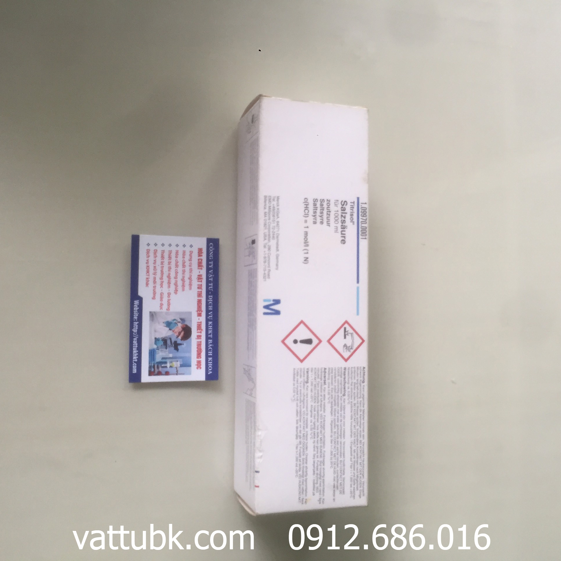 Ống chuẩn HCl 1N(Merck) - Vật Tư Bách Khoa
