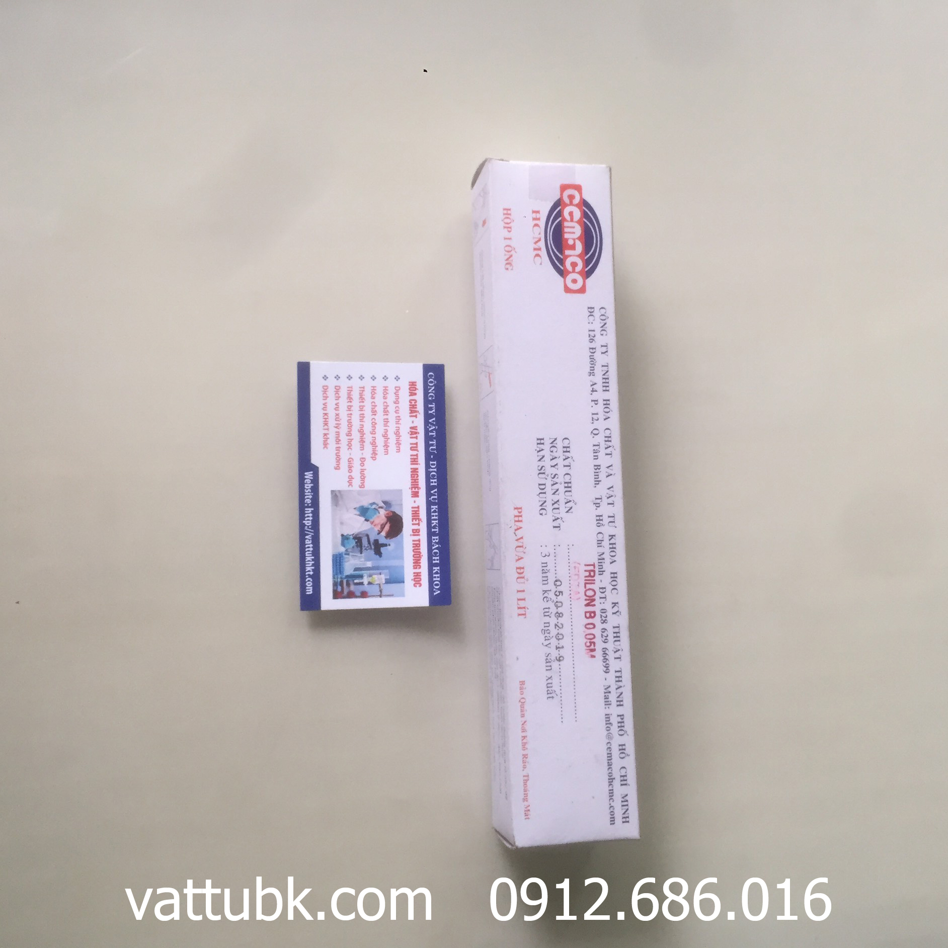 Ống chuẩn TRILON B 0.05M - Vật Tư Bách Khoa