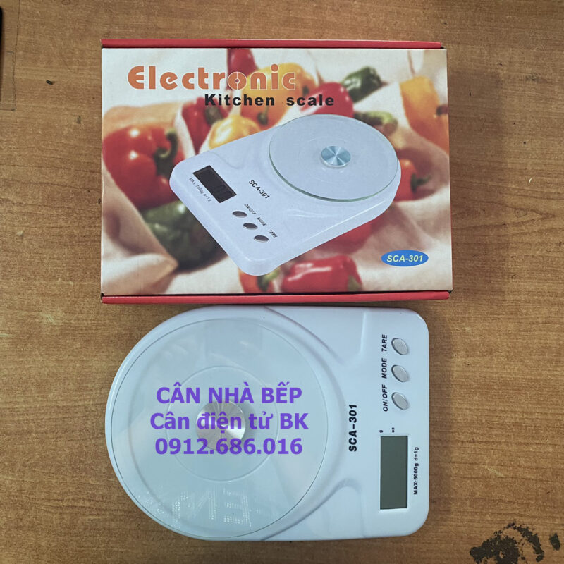 Cân điện tử nhà bếp Kitchen scale SCA 301 - 7kg - Vật Tư KHKT Bách Khoa